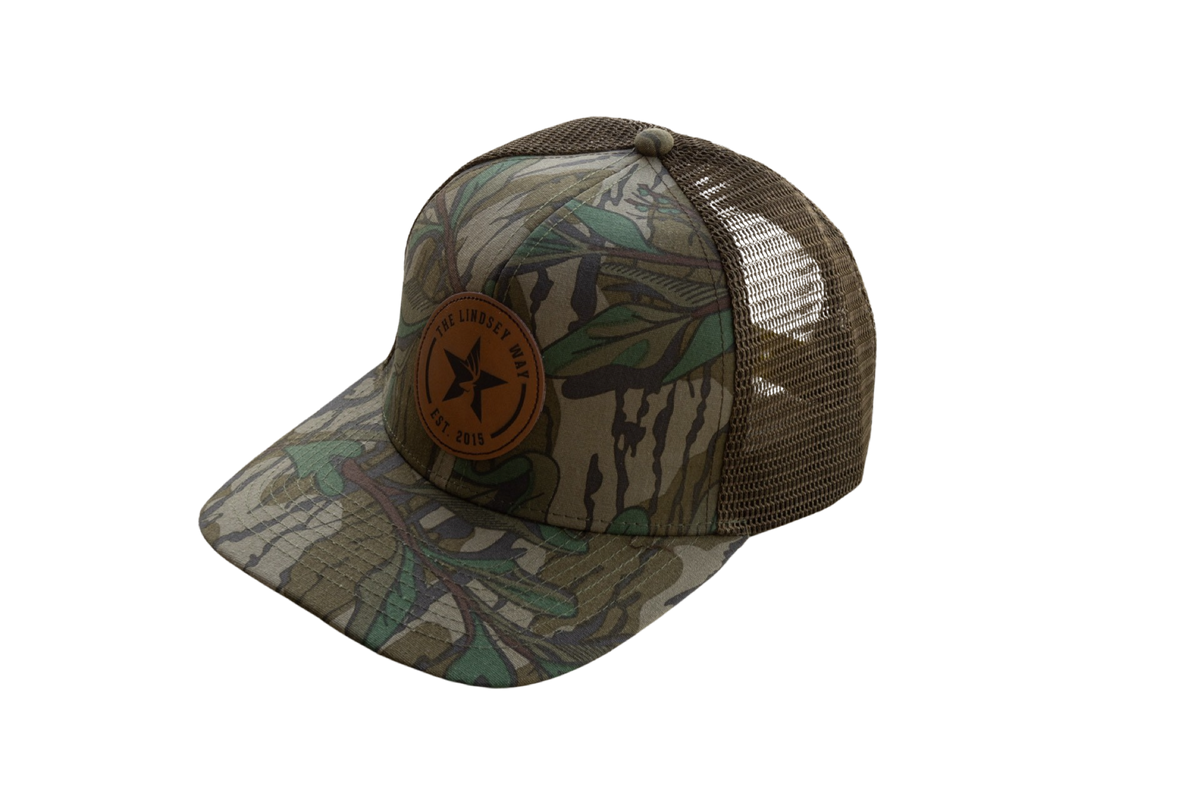 Circle Patch Trucker Hat - Bottomland Greenleaf | The Lindsey Way
