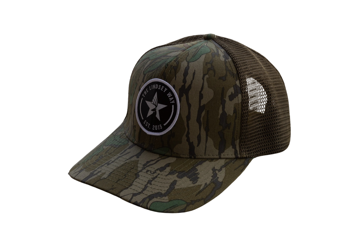 Circle Patch Trucker Hat - Bottomland Greenleaf | The Lindsey Way